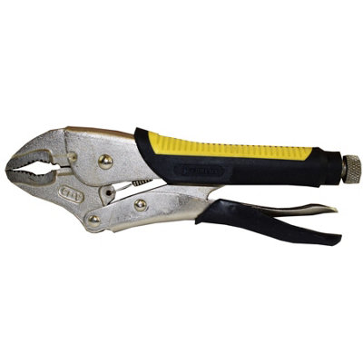 10" Curved Jaw Locking Pliers Adjustable Vise Vice Mole Grips Rubber ...