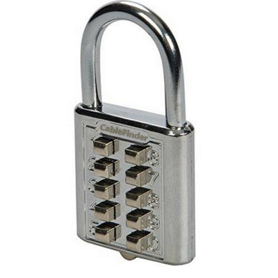 10 Digit Steel Shackle Combination Security Lock Number Code Padlock 70 ...