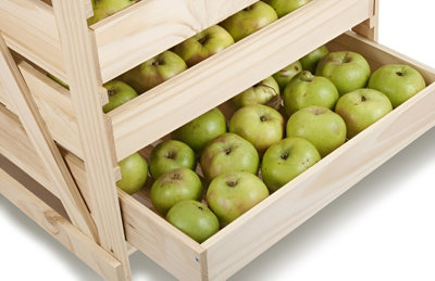10 Drawer Wooden Apple Storage Rack 78 x 60cm