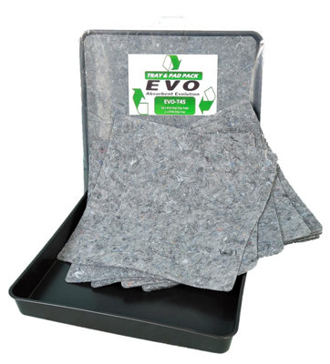 10 EVO Natural Fibre Absorbents with 60x60 drip tray - Suitable for ...