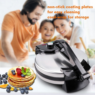 10 INCH ELECTRIC CHAPATI, ROTI, NAAN & TORTILLA MAKER - 1200W FLATBREAD ...