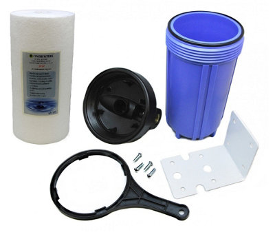 10" Jumbo Housing and Sediment Pre Filter Water Filter System - 3/4 ...