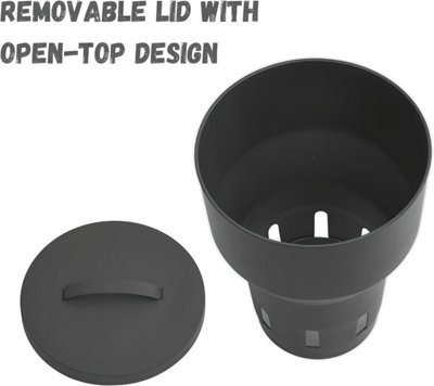 10-Litre Underground Compost Bin with Lid & Handle