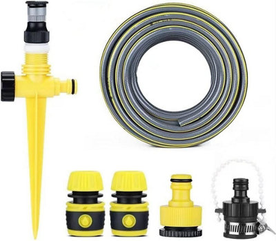 10 METERS 360 ROTATION AUTO IRRIGATION SYSTEM GARDEN LAWN SPRINKLER ...