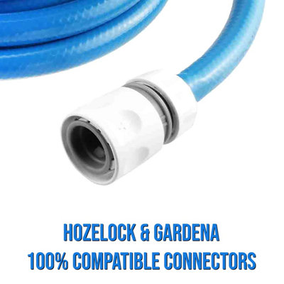 10 metres of Heavy-Duty Food Grade Water Hose Pipe Set with Connectors ...