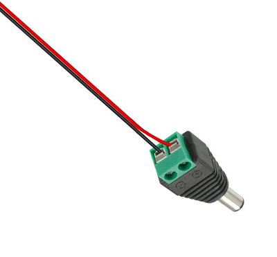 10 Pack 2.1 x 5.5mm 12V Male Female DC Power Connector, Screw Terminal ...