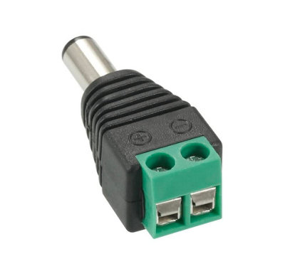 10 Pack 2.1 x 5.5mm 12V Male Female DC Power Connector, Screw Terminal ...