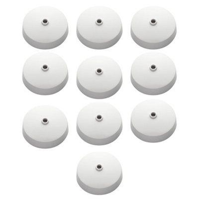 10 PACK Arlec Ceiling Rose Light Fitting 3 Terminal - White