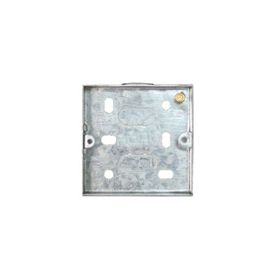 10 PACK Arlec Metal Back Box for 1 Gang Electrical Installations - 16mm ...