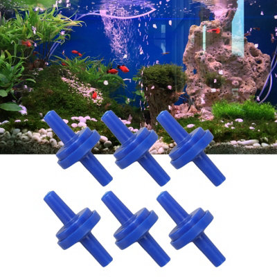 10-Pack Blue 4mm PP Plastic Check Valves for Water and Air Intake Hose ...