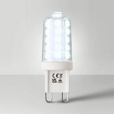 10 Pack G9 Clear Thermal Plastic Capsule LED 3W Cool White 6500K 300lm ...