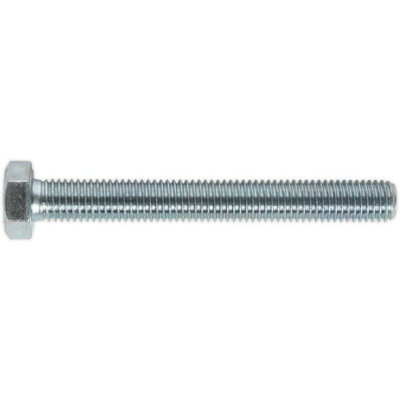 10 Pack M12 x 100mm HT Setscrew - Grade 8.8 Zinc Coated Fully Threaded ...