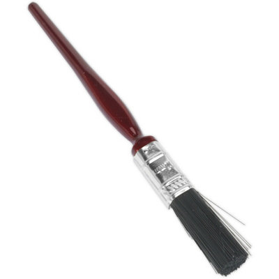 10 Pack of 12mm Pure Bristle Paint Brushes with Square Cut Ends for ...