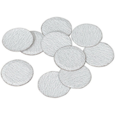 10 Pack of 50mm Hook and Loop Mini Sanding Discs - 60 Grit Aluminium ...