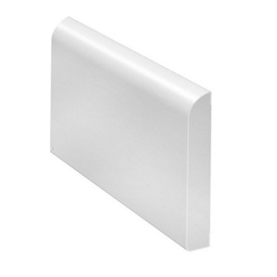 10 Pack of White Bullnose Trim 45mm UPVC Window/Skirting 2.5 Metre Lengths