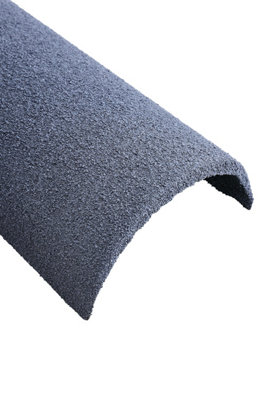 10 Pack Ridge Cap Roof Tiles Ink Grey Galvanised Zinc, Stone Coated ...