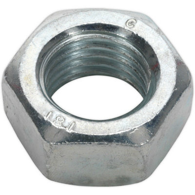 10 PACK - Steel Finished Hex Nut - M20 - 2.5mm Pitch - Manufactured to ...