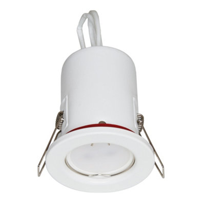 10 Pack White IP20 Fire Rated Recessed Downlighters