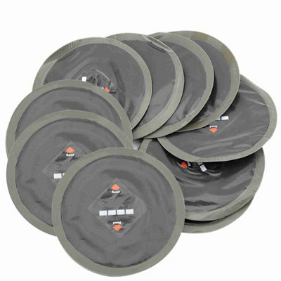 10 Pcs 90mm Natural Rubber Tubeless Tire Puncture Repair Cold Round Patches