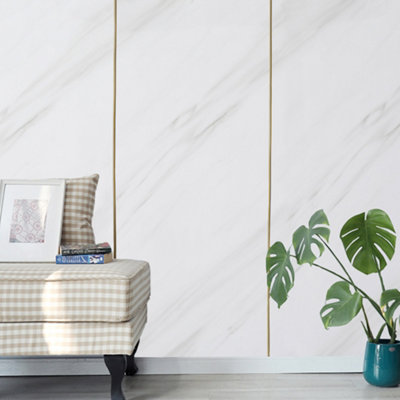 10 Pcs Marble Tile Stickers for Kitchen Bathroom PVC Waterproof Oil ...