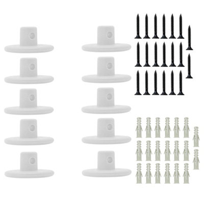 10 PCS PENDANT LIGHT HOOK PLATE CEILING CANOPY KIT WITH CABLE CLIP FOR ...