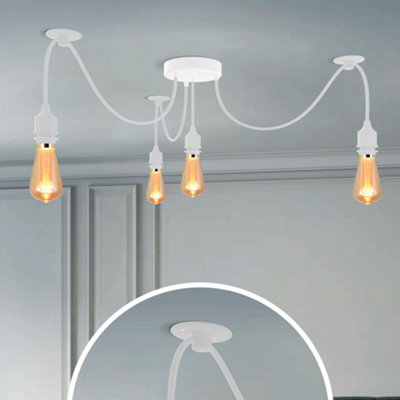 10 PCS PENDANT LIGHT HOOK PLATE CEILING CANOPY KIT WITH CABLE CLIP FOR ...