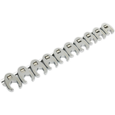 10-Piece Crows Foot Spanner Set with 3/8" Drive - Premium Quality ...