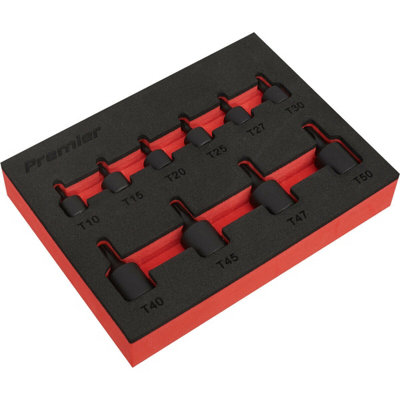 10-Piece Low Profile Impact Socket Bit Set - Durable TRX-Star Tools for ...