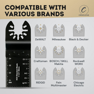 10-Piece Multi Tool Blades Set - Heavy-Duty Oscillating Saw Blades for ...