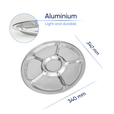 10 Pk Coppice Aluminium Foil 34cm Snack Platters for Parties, Buffets ...