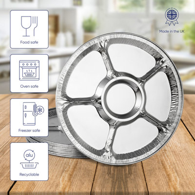 10 Pk Coppice Aluminium Foil 34cm Snack Platters for Parties, Buffets ...