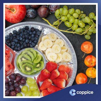 10 Pk Coppice Aluminium Foil 34cm Snack Platters for Parties, Buffets ...