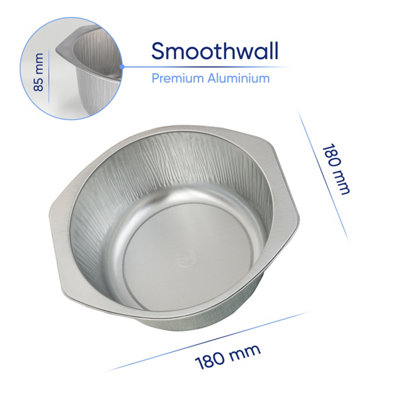 10 Pk Coppice Strong Aluminium Foil Pudding Basin for Baking, Mixing ...