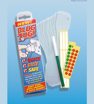 10 Plug Tugs - Plug Puller Removal Aids - for Arthritis, Weak Grip, Elderly