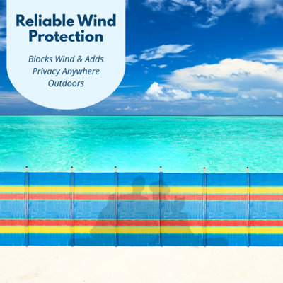 10 Pole Wind Breaker Sun Shade