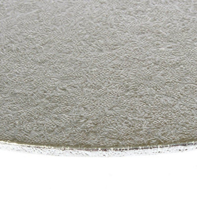 10" Silver Round Cake Board 3mm Thick