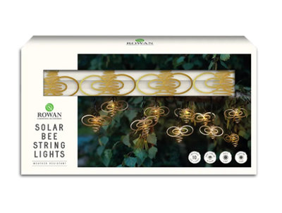 10 Solar Bumble Bee String Lights