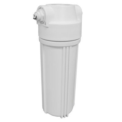 10" Standard White Water Filter Housing with 1/2" Female Ports & 5 ...