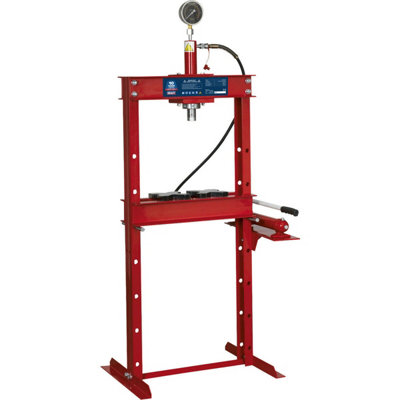 10 Tonne Heavy-Duty Hydraulic Press with Detachable Pump and Pressure Gauge