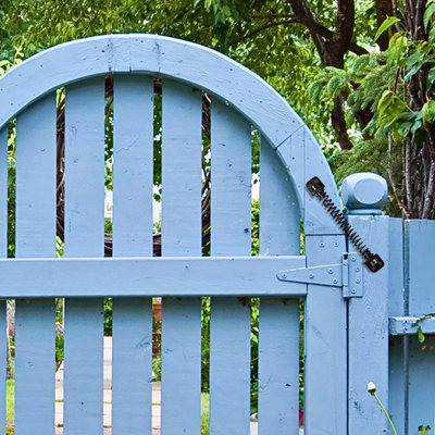 10" Vintage Style Black Galvanised Gate Spring