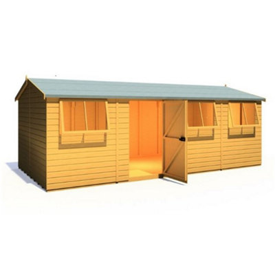10 x 20 (3.04m x 6.09m) - Reverse Tongue & Groove - Garden Shed ...