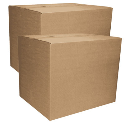 10 x 24 x 24 x 24" (610x610x610mm) Strong Heavy Duty Double Wall Cardboard Boxes Ideal For House ...