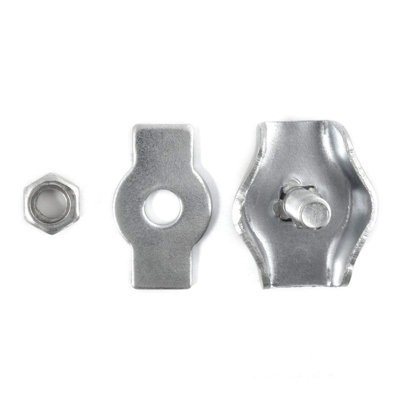 10 x 5 mm Simplex Rope Clip Clamp Fixing Loose Ends of Wire, Jute and ...