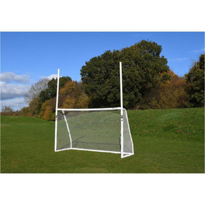 10 x 6 Feet GAA Match Approved Goal Posts & Net - All Weather Outdoor ...
