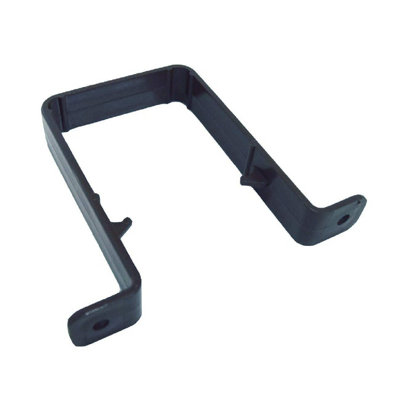 10 x Anthracite Grey Square 65mm Downpipe Brackets, Freeflow Rain Water ...
