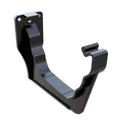 10 x Black Ogee Fascia Gutter Brackets, Freeflow 135mm Rain Water ...