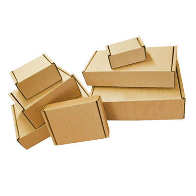 10 X BROWN 17X13X6" STRONG SINGLE WALL DIE CUT PACKING SHIPPING BOXES