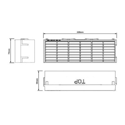 10 x Brown Interlocking Air Brick Vents 9" x 3" Grille for Air Flow ...