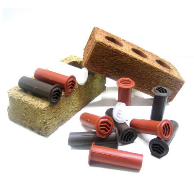 10 x Buff Drill Weep Vents Round Vent Cavity, Retaining Wall, Rendered ...