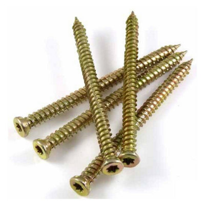 10 x Concrete Frame Screws 75 x 100mm Window Fixings for Masonry Stone ...